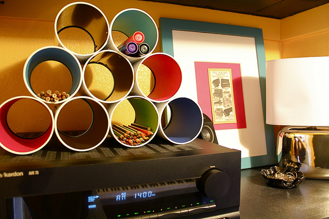 DIY Office Supply Storage/Display - Kara Paslay Design | Kara Paslay Design